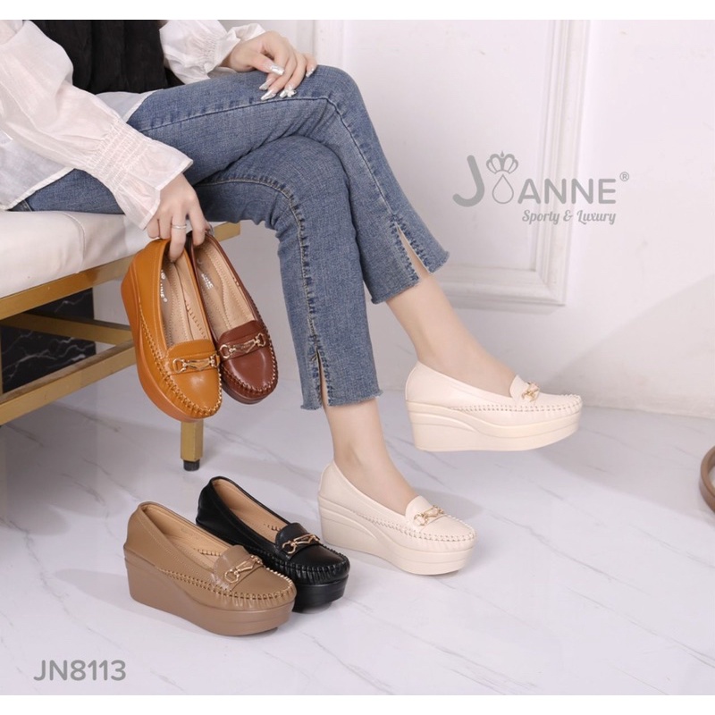Jual JOANNE High Wedges Shoes JN8113 [ORIGINAL BRAND] | Shopee Indonesia