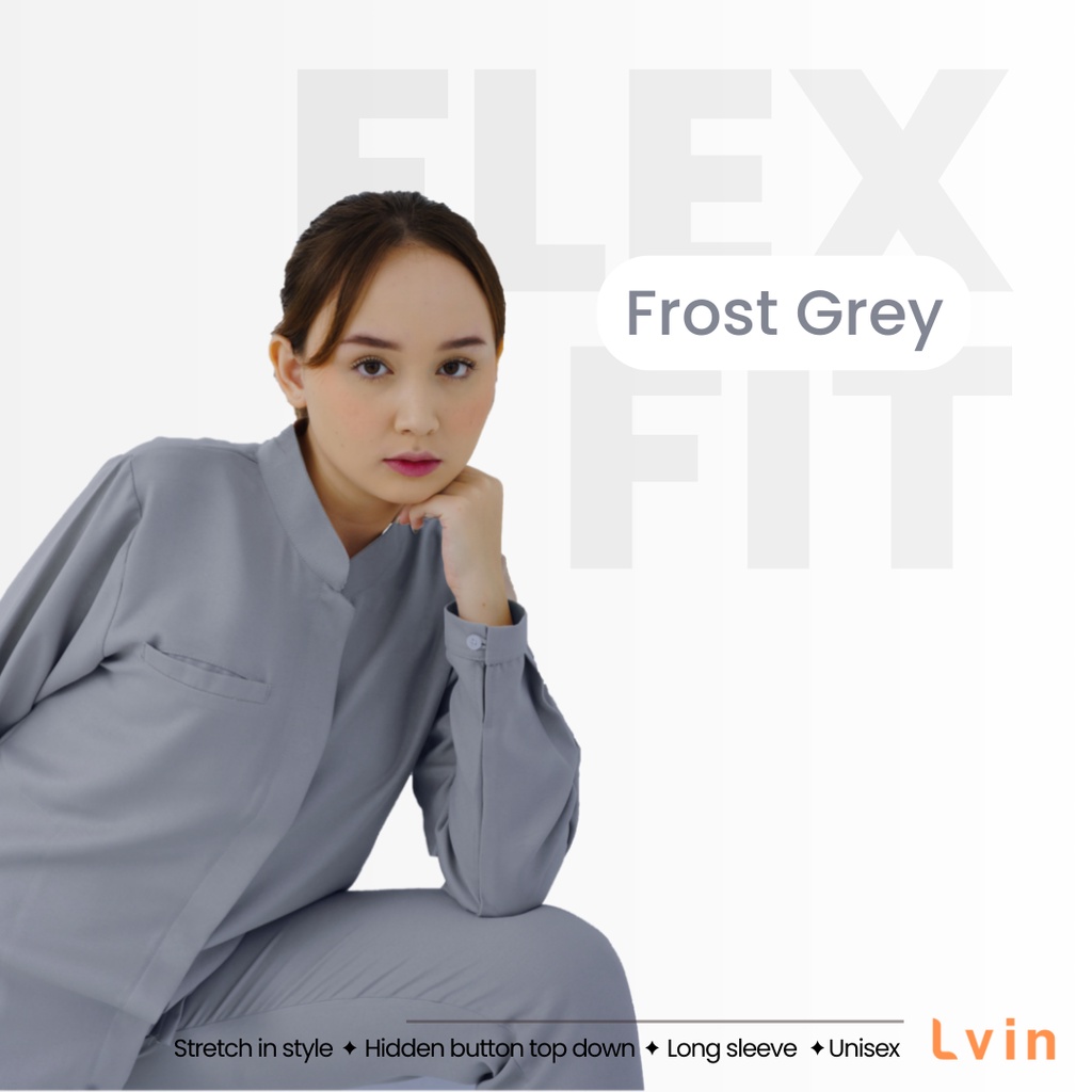 Jual [ Lvin ] FLEX FIT - Baju OKA Lengan Panjang / Baju Jaga / Set Baju ...