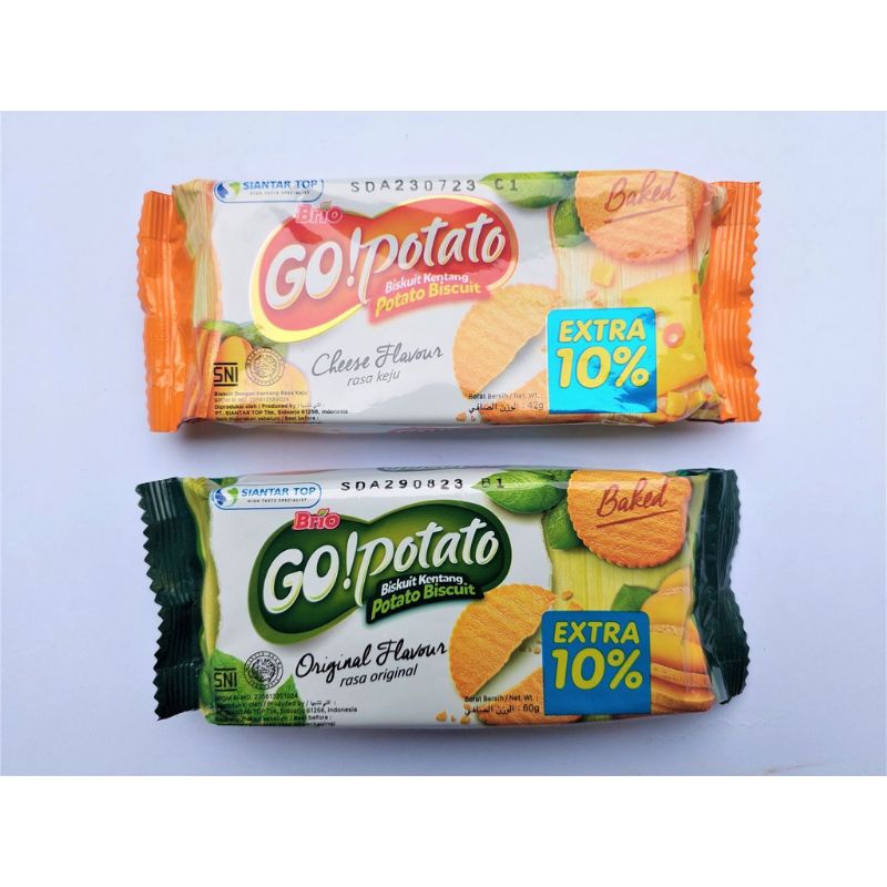 Jual GO POTATO BISKUIT KENTANG 60GR|GO POTATO KEJU 42GRAM | Shopee ...