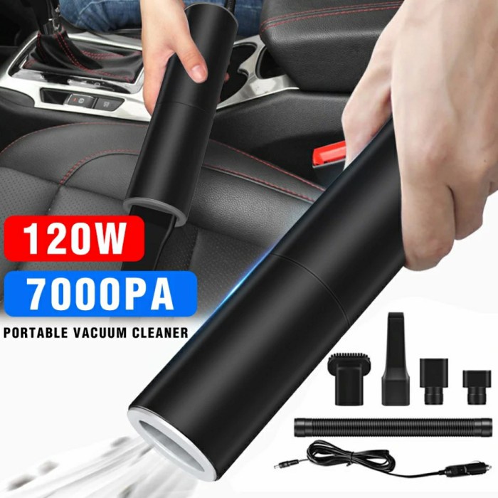 Jual Vacum Cleaner Mobil Premium Bagus Rechargeable Daya Hisap Kuat Usb ...