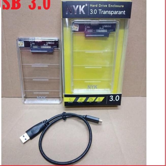 Jual NYK Casing HD USB 3.0 Transparan - Casing harddisk eksternal ...