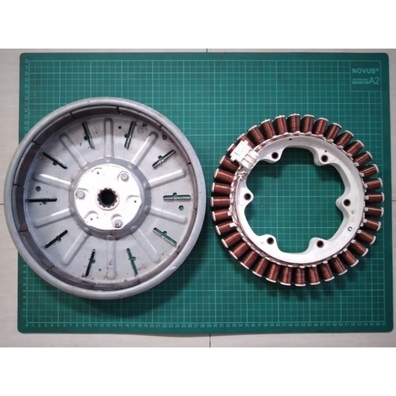 Jual Dinamo Direct LG Plus ROTOR magnet mesin cuci Lg satu set sensor ...