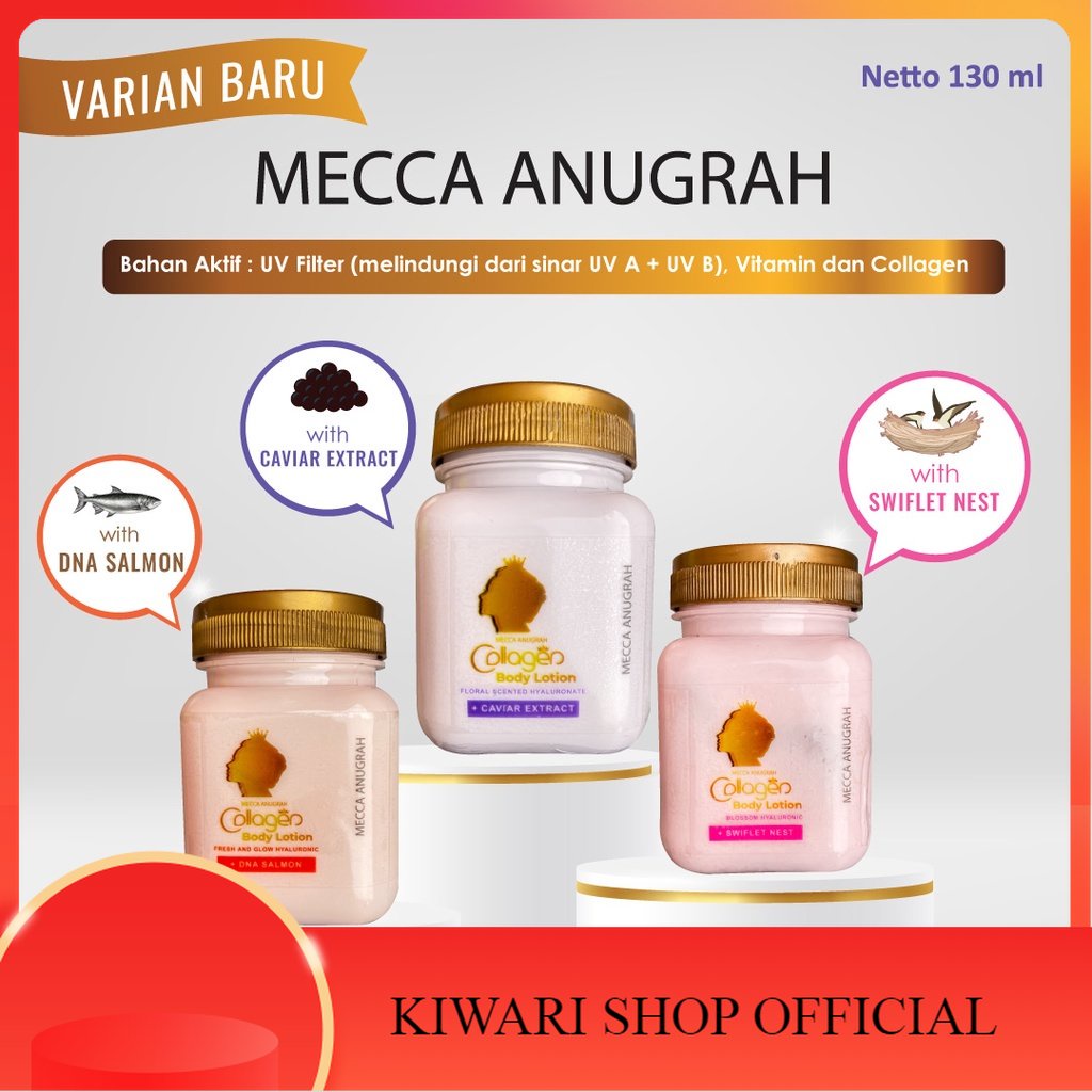 Jual TAMPIL CANTIK DENGAN PRODUK SYB MECCA ANUGRAH COLLAGEN BODY LOTION ...
