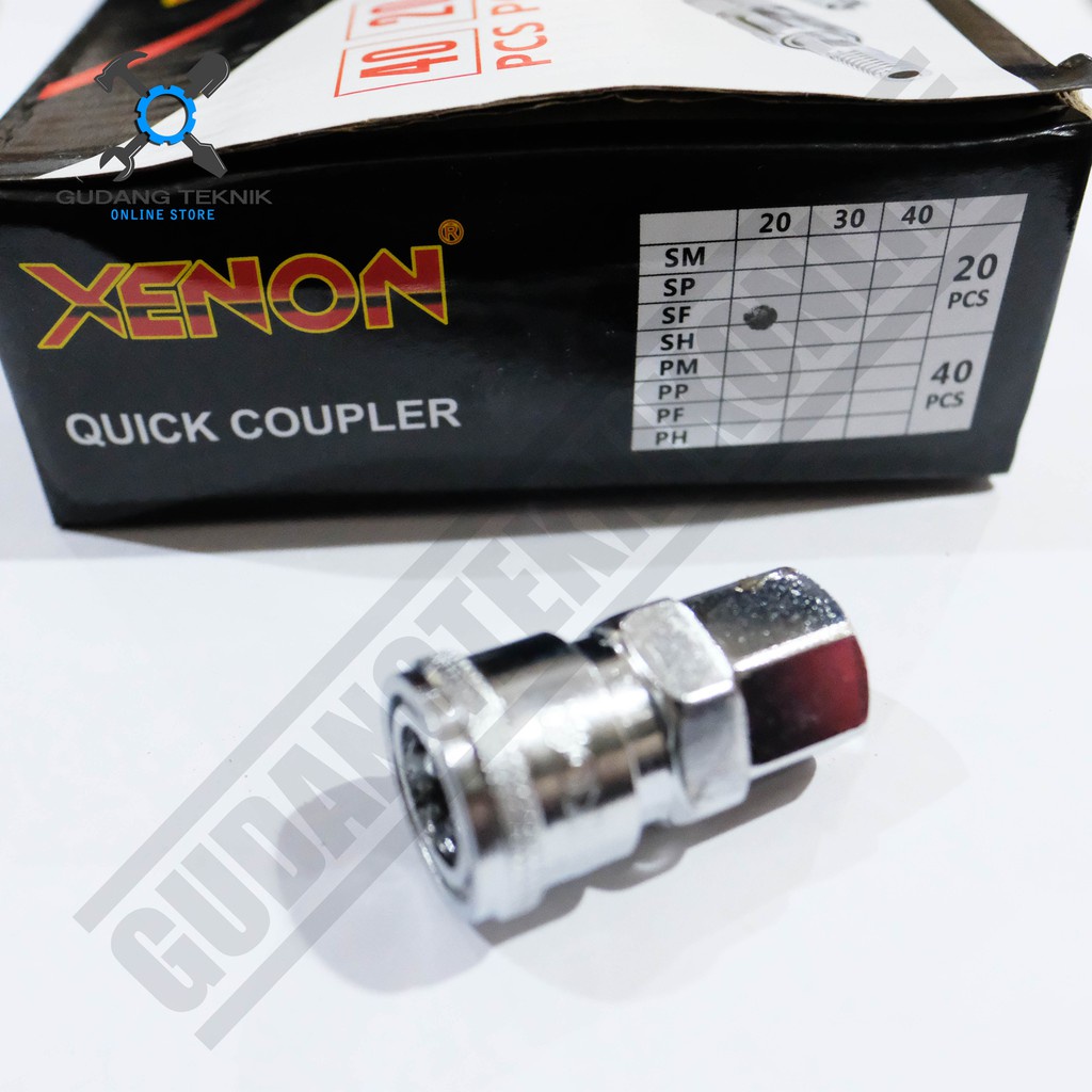 Jual Quick Coupler PP20 PM20 SP20 PF20 SH20 SM20 XENON / Coupling ...