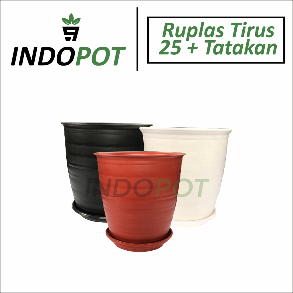 Jual Paket Pot + Alas Tatakan Pot Ruplas Tinggi Tirus 25 Tatakan Ukuran ...