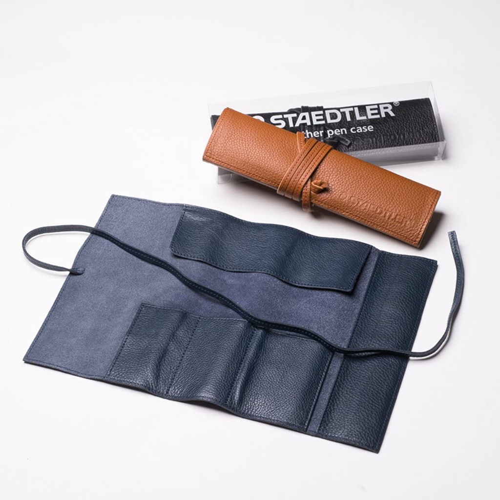 Jual Staedtler Pen Case Leather Roll Kulit Pensil Pulpen Penghapus ...