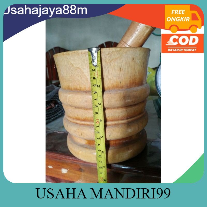 Jual Lumpang Kayu Lumpang alu set kayu besar super | Shopee Indonesia