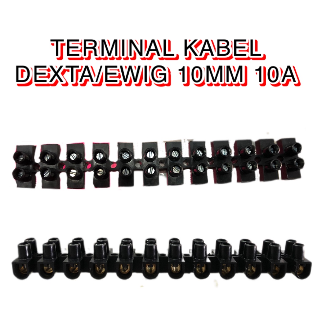 Jual TERMINAL KABEL DEXTA /EWIG /LINDER 10 MM 10A (2 PCS) | Shopee ...