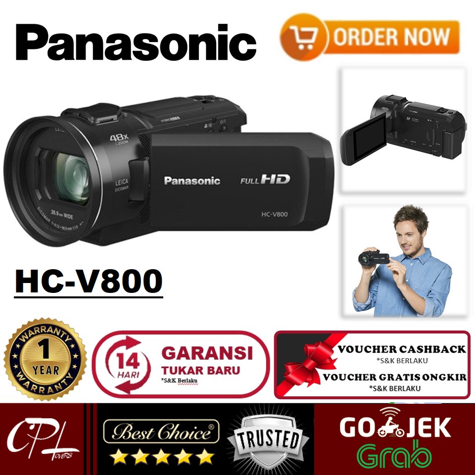 Jual Panasonic HC-V800 Full HD Camcorder | Shopee Indonesia