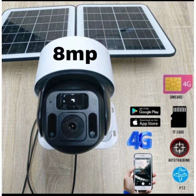 Jual CAMERA CCTV SIM CARD 4G SURYA PANEL 8MP SOLAR CEL SUPER QUALITY ...