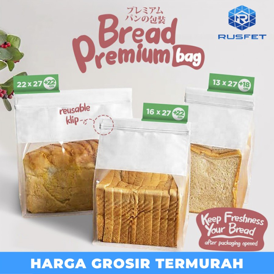 Jual PLASTIK KLIP BUNGKUS ROTI DELKOCHOICE BREAD PREMIUM BAG / TERMURAH ...