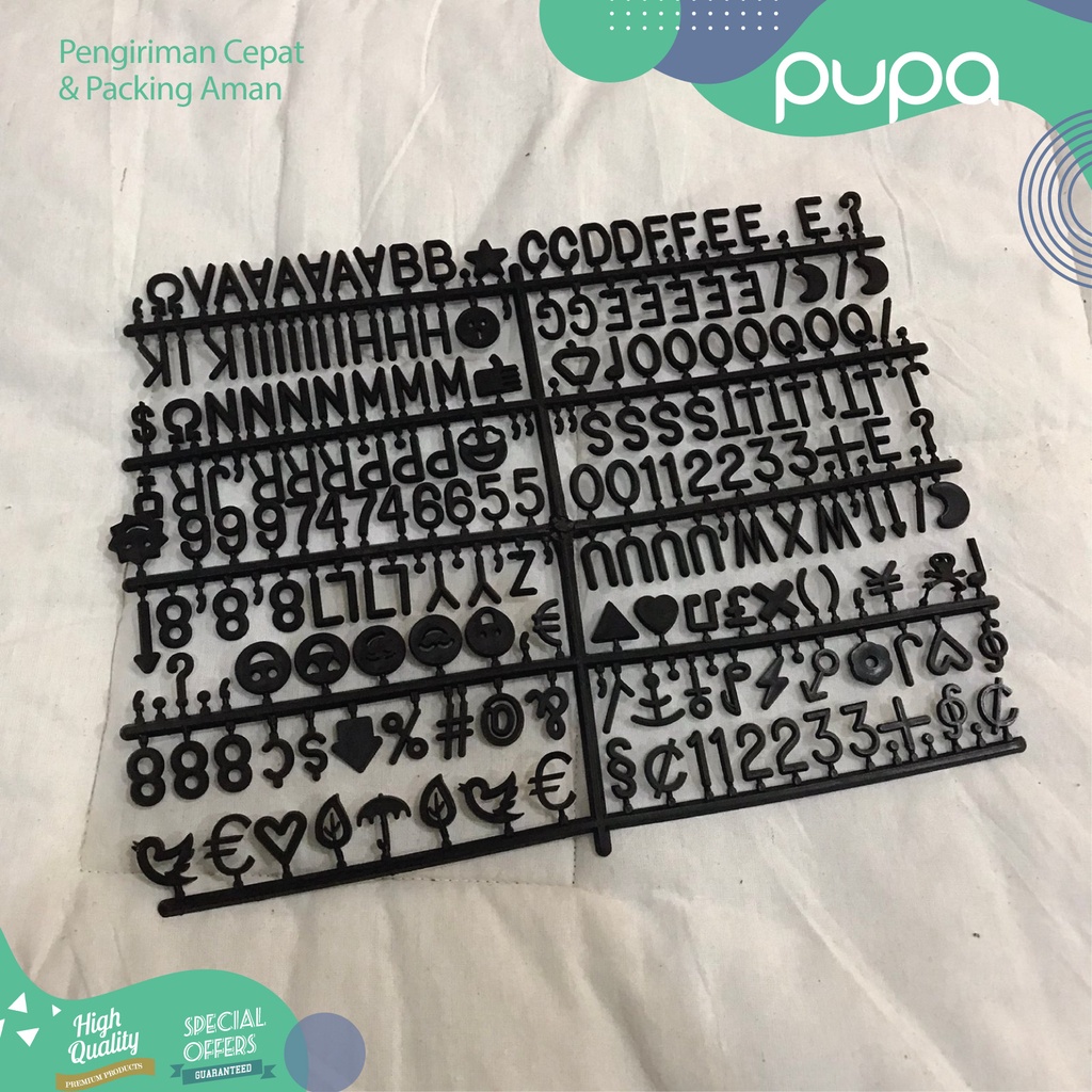 Jual SET HURUF DAN ANGKA LETTER BOARD TAMBAHAN REFILL HURUF Tulisan ...