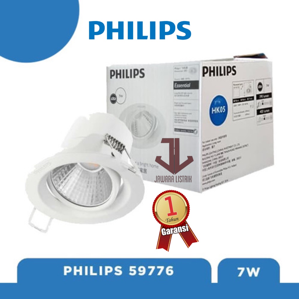Jual PHILIPS Recessed Spot LED 59776 Pomeron 7W 7 W WATT | Shopee Indonesia