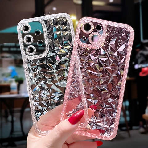 Jual 3D Diamond Clear Bling Berlian Silicone Case Sam A12 M12 A02S M02S ...