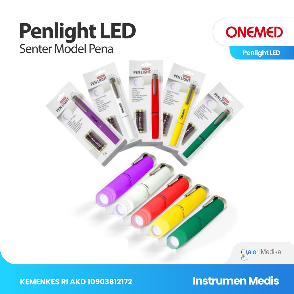 Jual Penlight LED Onemed / Senter Pena / Penlight Sinar Putih | Shopee ...