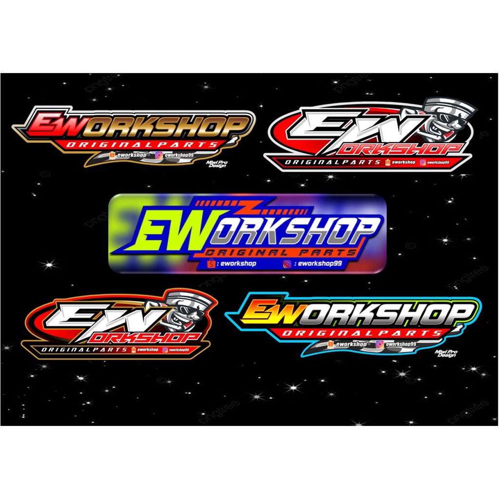 Jual Baca Deskripsi > Spesial merchandise - Sticker Eworkshop | Shopee ...