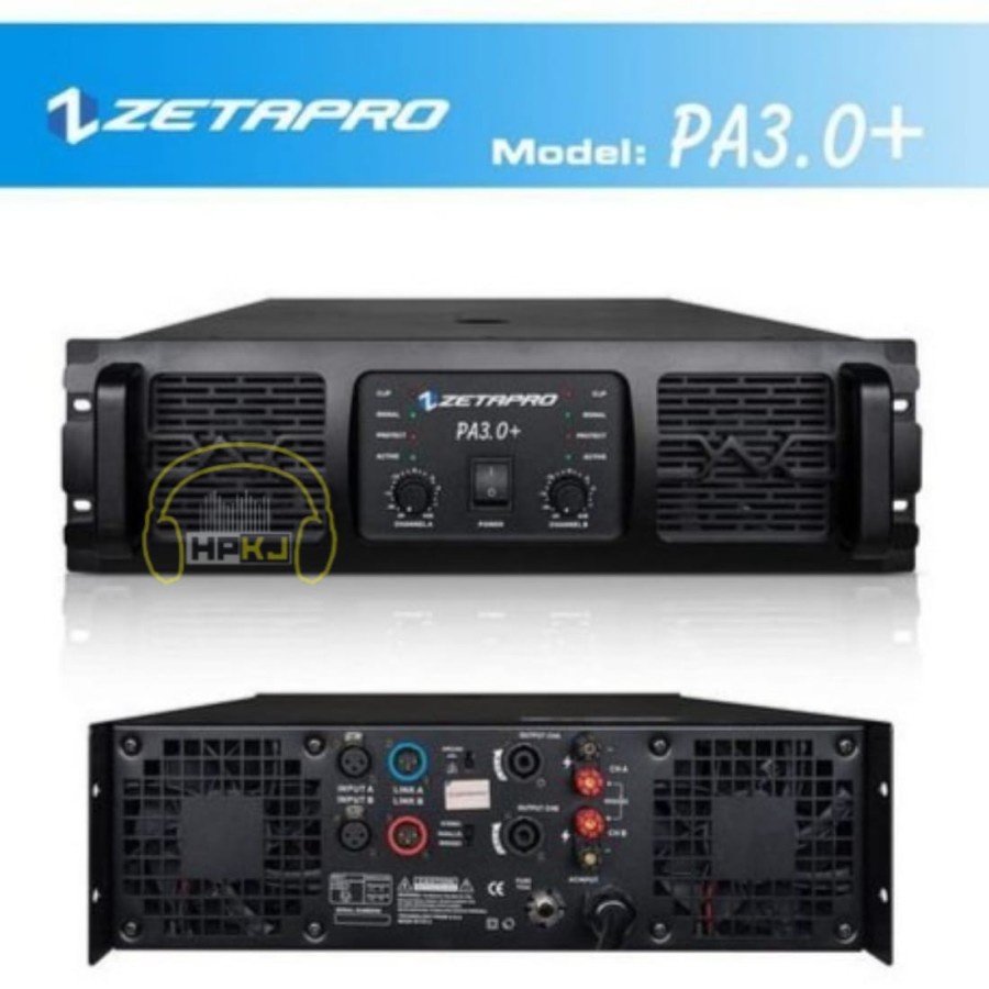 Jual POWER AMPLIFIER ZETAPRO PA 3.0+ Power Ampli Zetapro PA 3.0 + | Shopee Indonesia