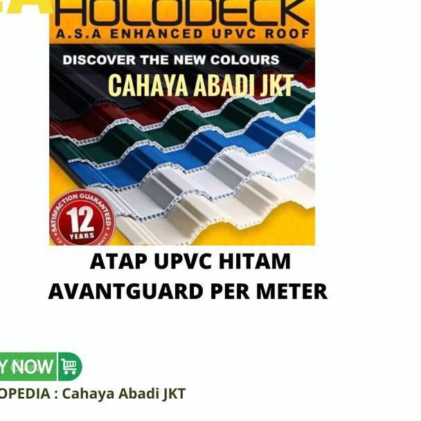 Jual ATAP UPVC HITAM HOLODECK PER METER | Shopee Indonesia