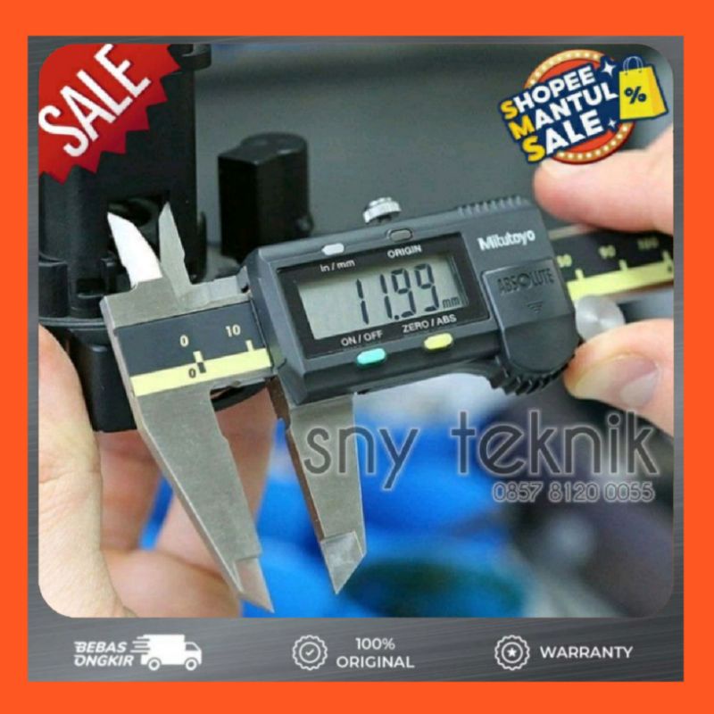 Jual MITUTOYO Sigmat Digital Caliper 8" Inch - Alat Ukur Dimensi (0 ...