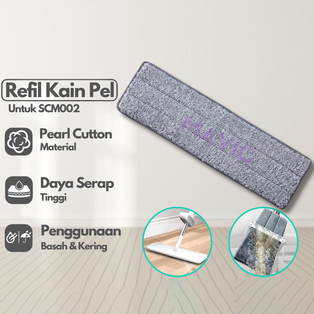 Jual Refill Kain Pel Tarik Ultra Mop Cleanze | Shopee Indonesia