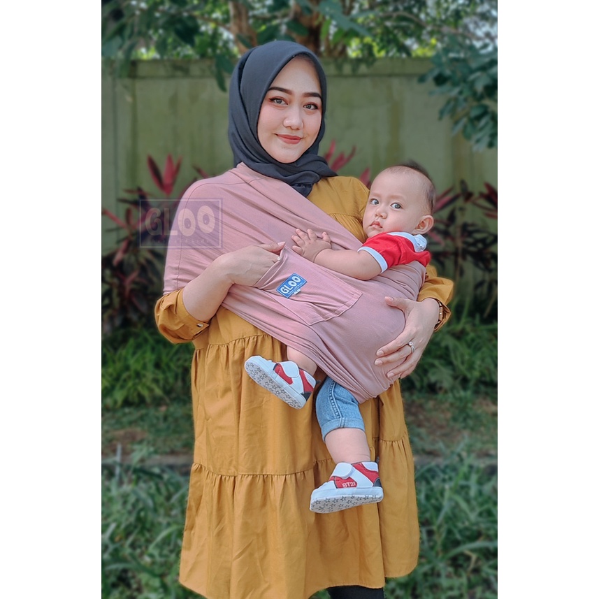 Jual Gendongan Kaos Geos GEOS Gendongan Bayi Samping GLOO | Shopee Indonesia