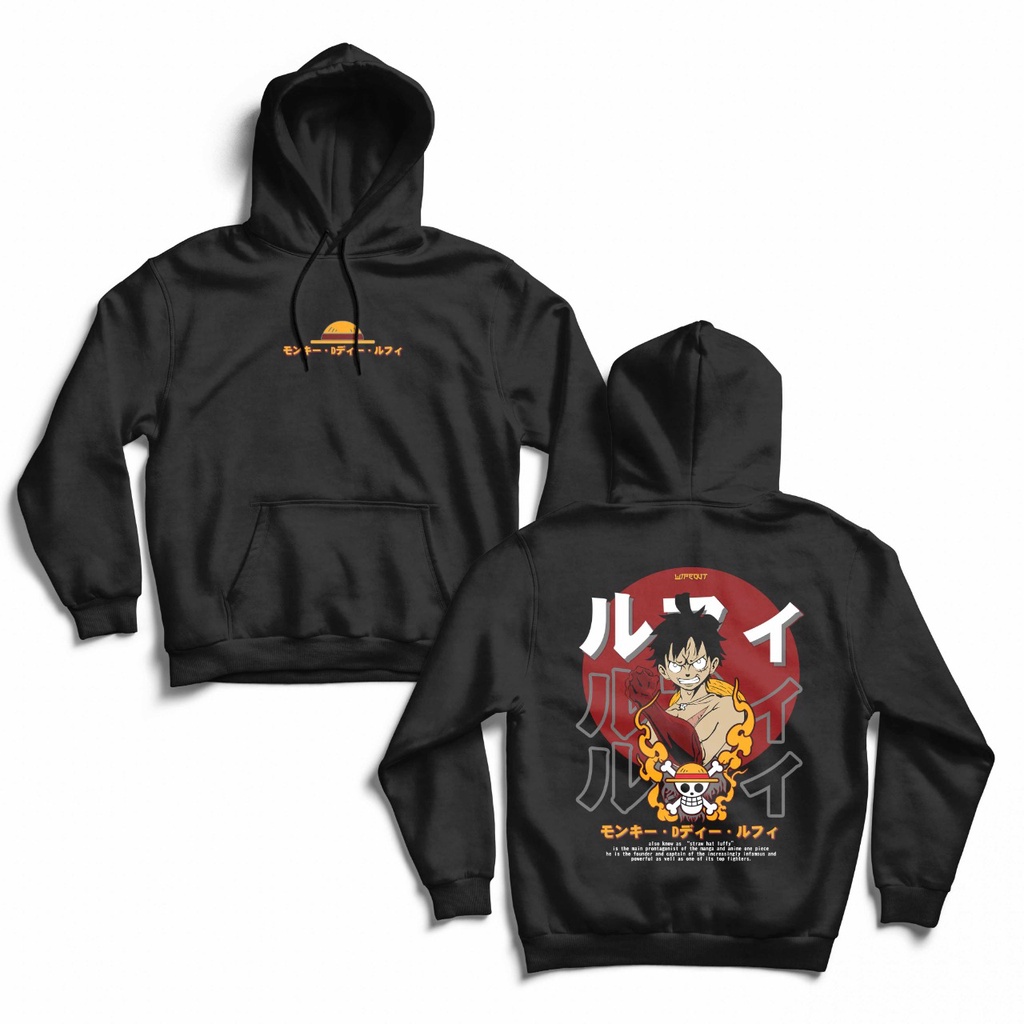 Jual Hoodie Anime One Piece Monkey D Luffy Ryou Moment | Shopee Indonesia