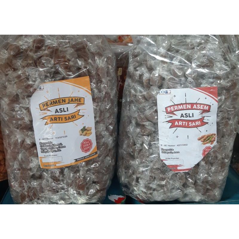 Jual PERMEN ASEM GULA DAN PERMEN JAHE 500GRAM KILOAN | Shopee Indonesia