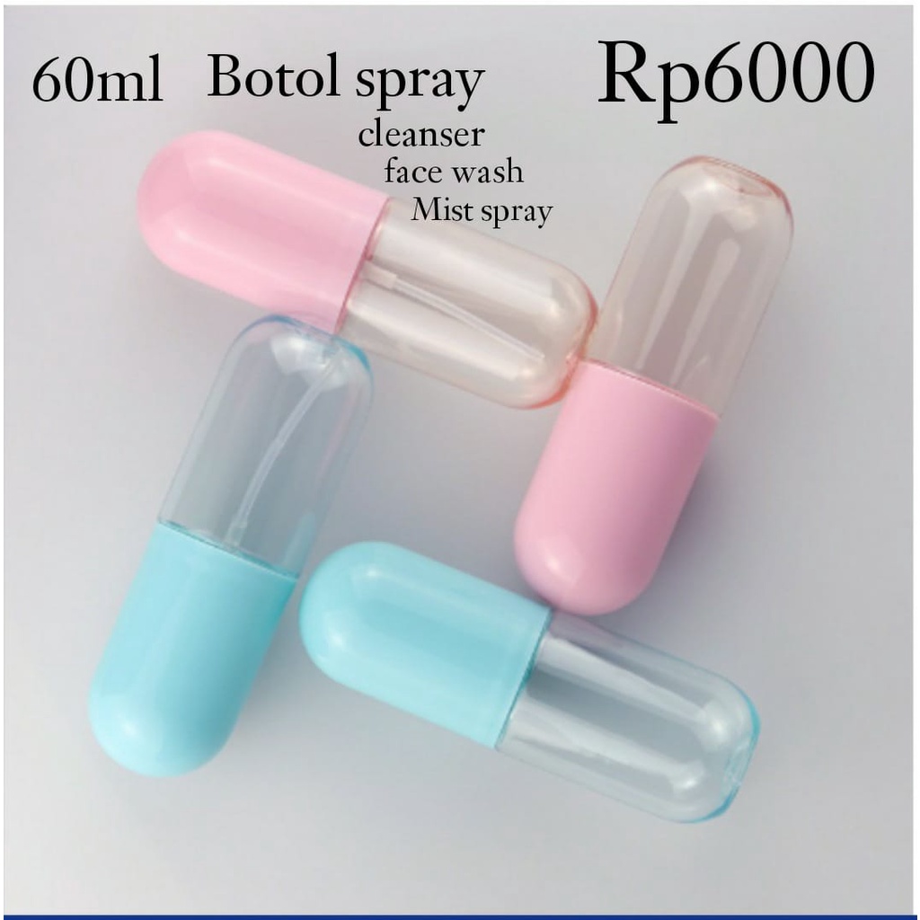 Jual Botol Spray Peluru Botol Mist Spray 60ml Botol Kosmetik Cleaner ...