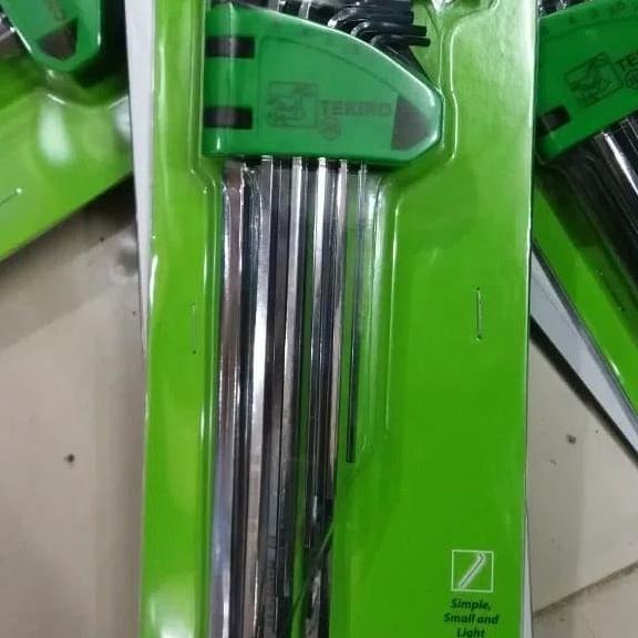 Jual KUNCI L SET TEKIRO PANJANG 8 PCS LONG HEX KEY TEKIRO 8PCS | Shopee ...