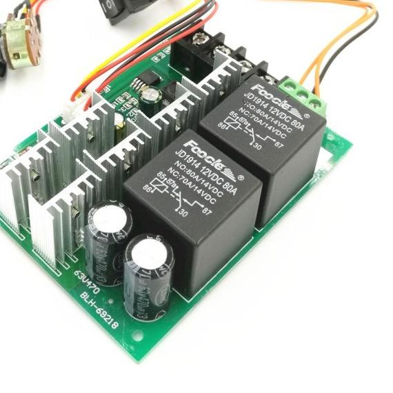 Jual DC Motor Speed Controller + Switch 2000W 9-50V 12V 24V 40A PWM ...