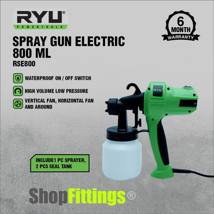 Jual RYU RSE 800 Mesin Semprot Listrik HVLV Spray Gun Electric By ...