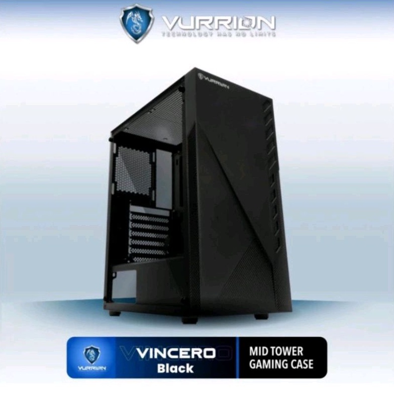 Jual CASING GAMING VURRION VINCERO BLACK ATX MID TOWER GAMING CASE ...
