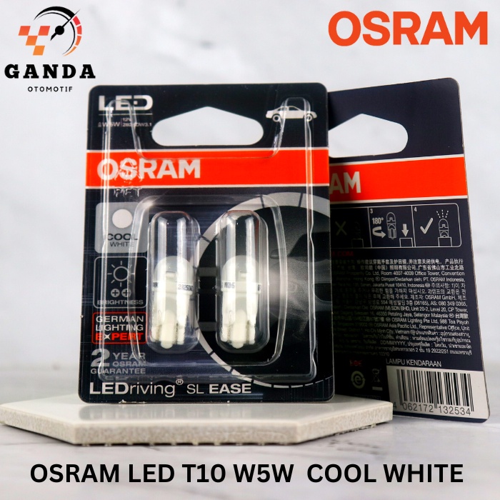 Jual BOHLAM LAMPU T10 LED OSRAM COOL WHITE 12V W5W(SL EASE/2825DW3.1 ...