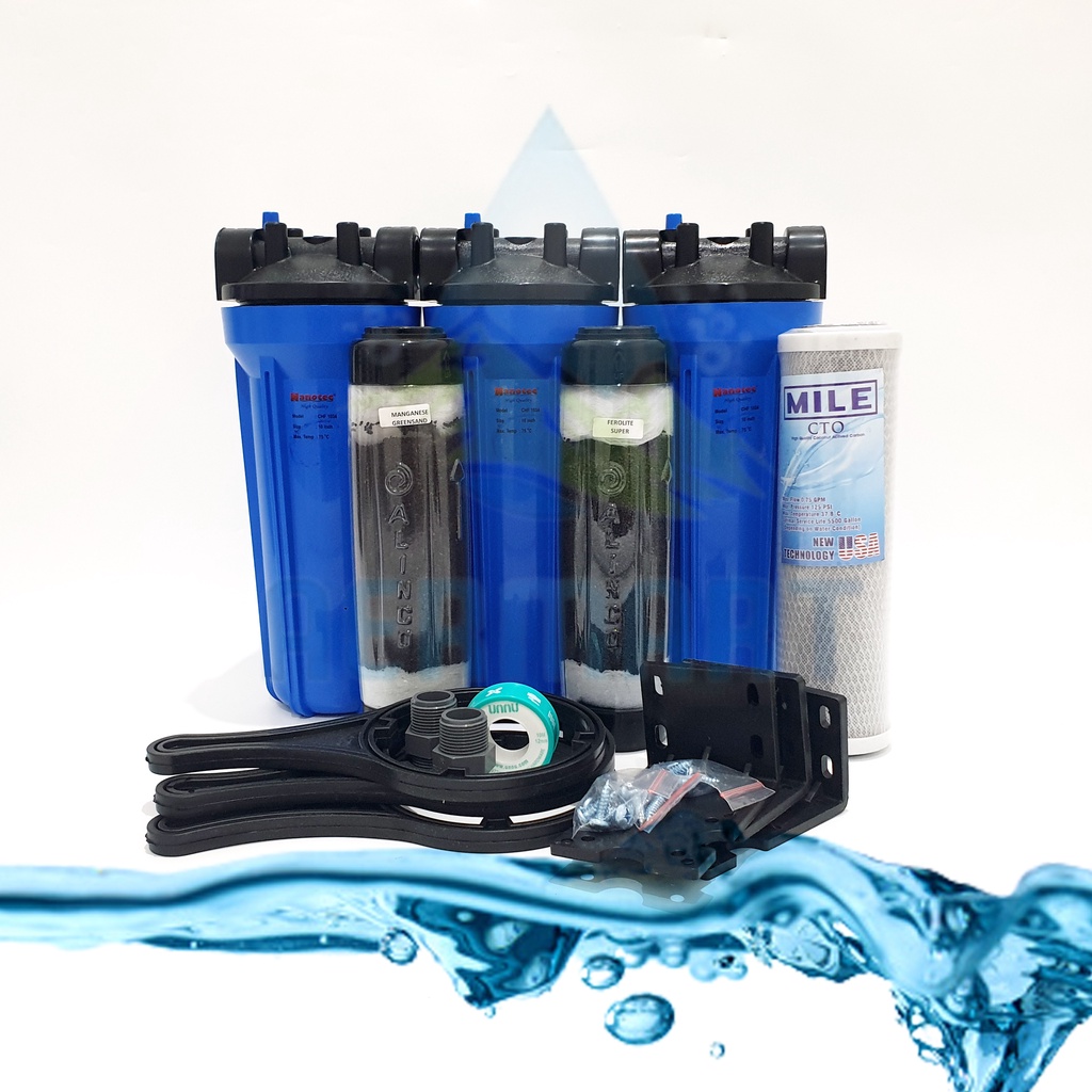 Jual Paket Filter Air Bau Besi 3 Housing Blue - Filter Air Siap Pakai ...