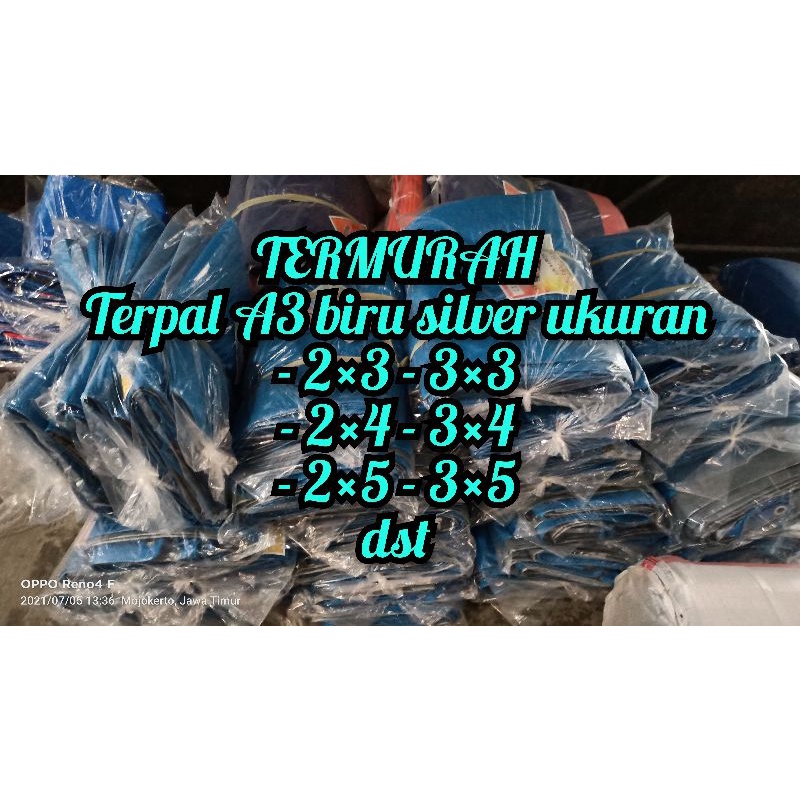Jual Terpal A3 biru silver (termurah) | Shopee Indonesia