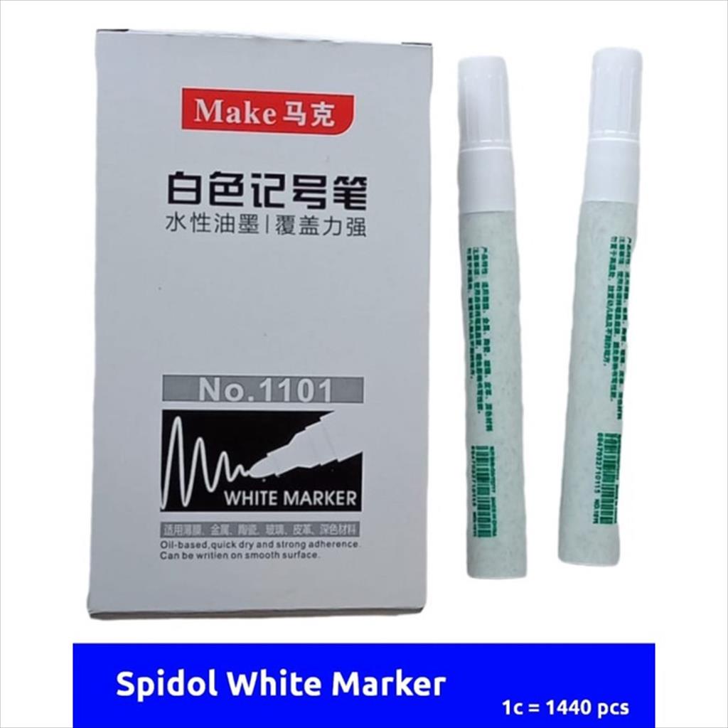 Jual Spidol White Marker/Spidol Permanent Putih (pcs) | Shopee Indonesia
