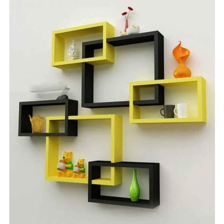 Jual RAK DINDING AESTHETIC MINIMALIS, HIASAN DINDING KAYU SEGIEMPAT RAK ...