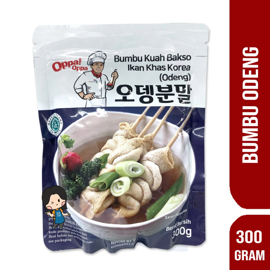 Jual Bumbu Kuah Soup Oden Odeng Eomuk Korean Fish Cake OPPA Halal 300gr ...