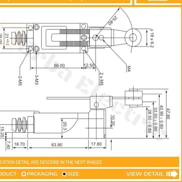 Jual TZ-8108 Limit Switch Plastik TZ-8 Shemsco CNTD Setara D4V-8108Z Omron | Shopee Indonesia