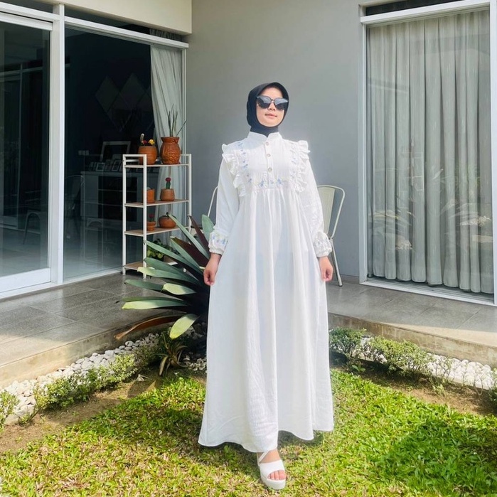 Jual KANAYA DRESS VIRAL KEKINIAN AIR FLOW IMPORT PREMIUM GAUN BUTIK ...