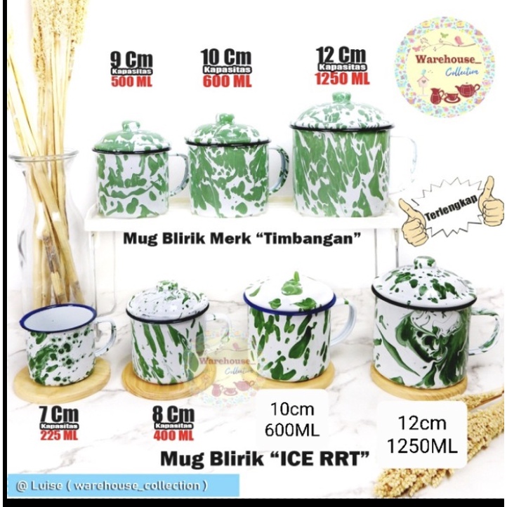 Jual Teko Eskan Mug Burik Blirik TIMBANGAN / Teko Mug Enamel / Teko Mug ...