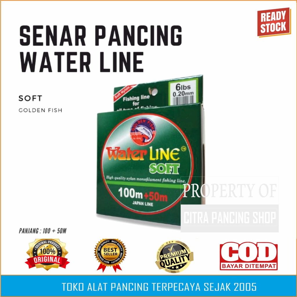 Jual SENAR PANCING - WATER LINE SOFT / SENAR WATERLINE 100+50M | Shopee ...