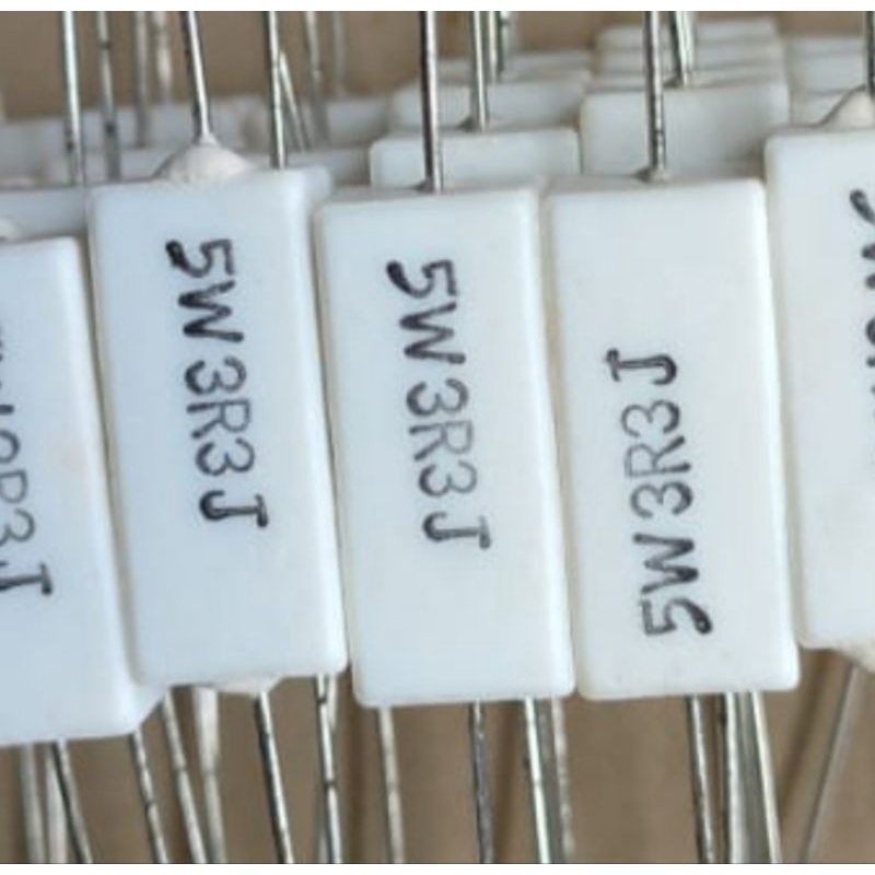 Jual RESISTOR 3R3 5W 3R3J OHM 5W | Shopee Indonesia
