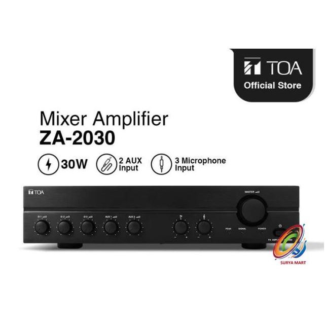Jual Mixer Amplifier TOA Model ZA 2030 / Mixer Toa ZA2030 30 Watt (AC ...