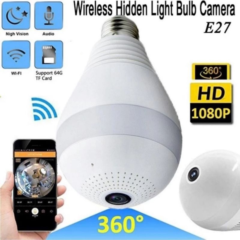 Jual Kamera CCTV IP Camera V380 Bohlam Lampu 360 View Wifi Wireless | Shopee Indonesia