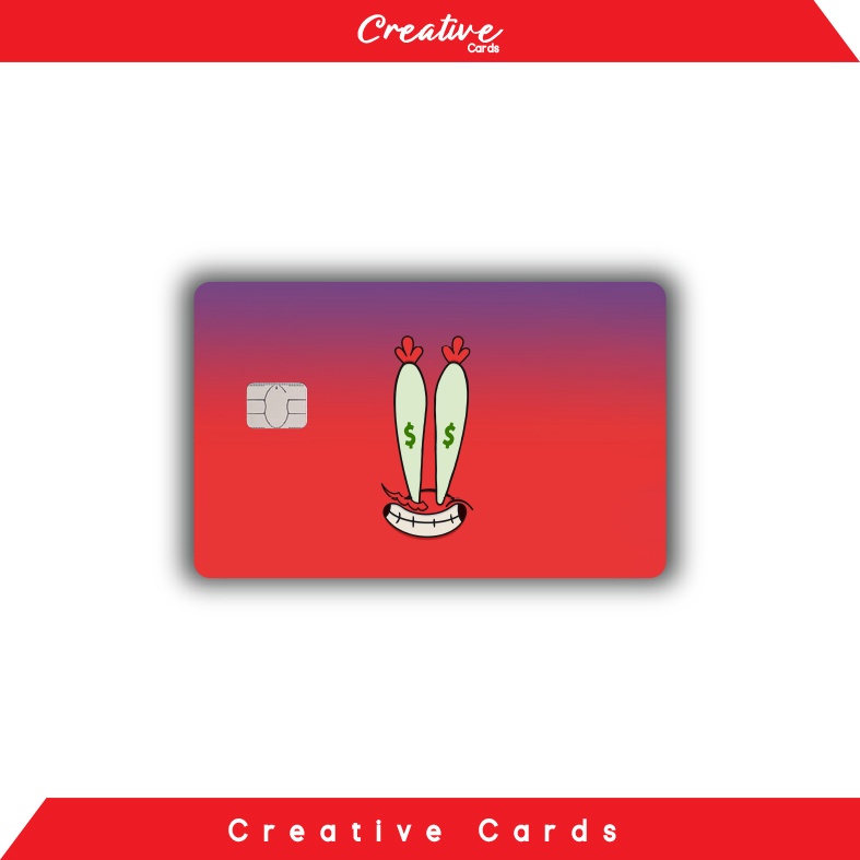 Jual Stiker Sticker Kartu Atm Skin Card Anime - Spongebob EditionVinyl ...