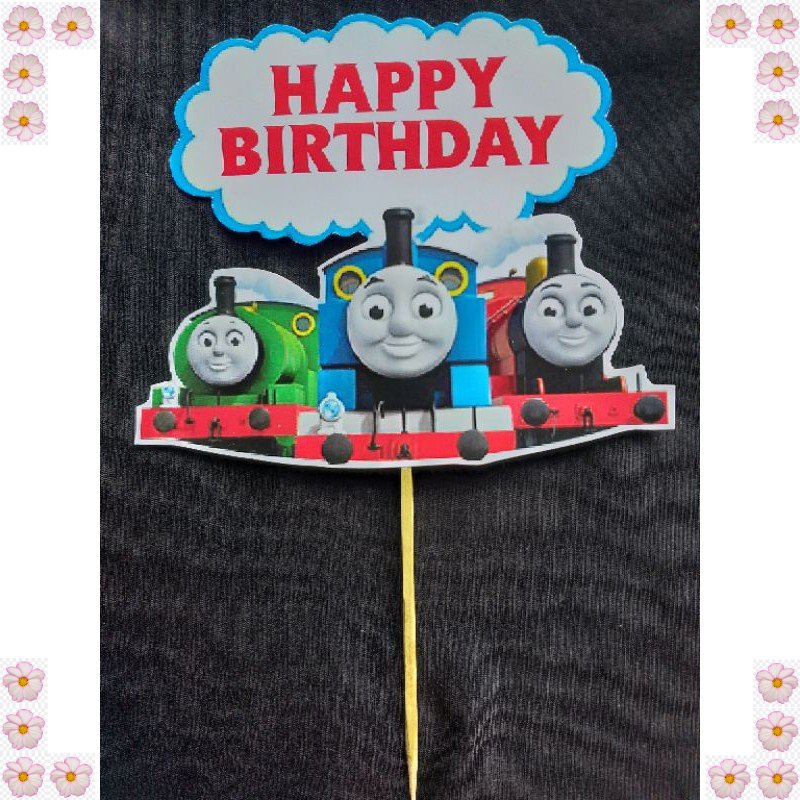 Jual TOPPER CAKE ULANG TAHUN / HIASAN KUE THOMAS BESAR AENBAG TOPER ...