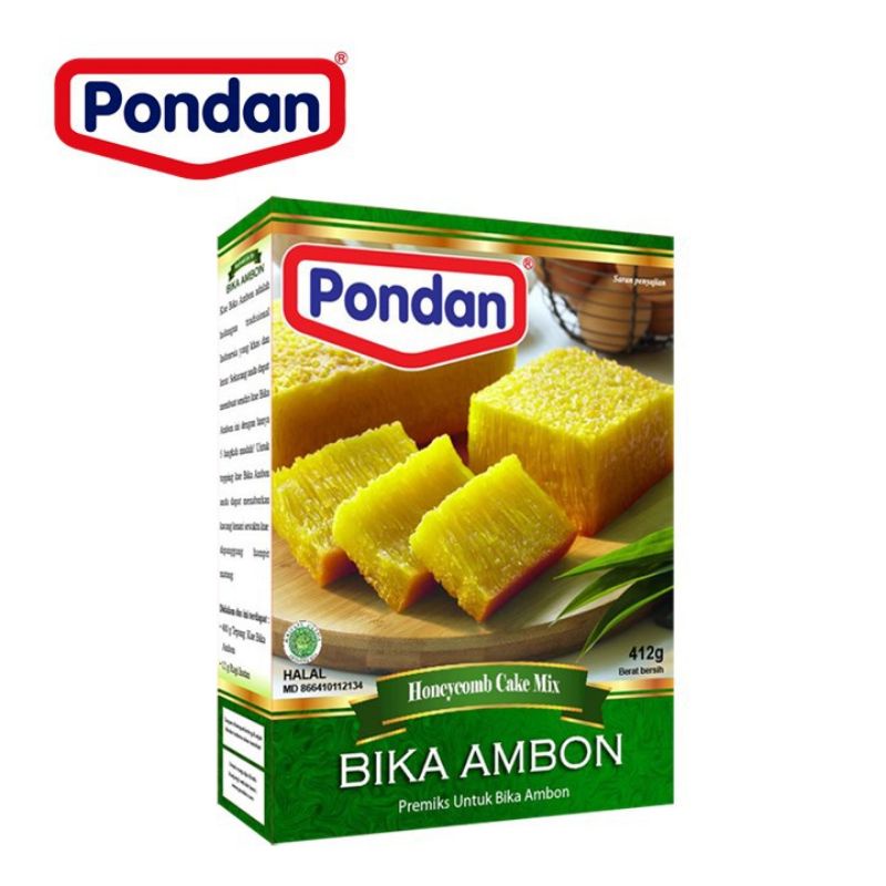 Jual Pondan Honeycomb Cake Mix Bika Ambon 412gr - Pondan Bika Ambon ...