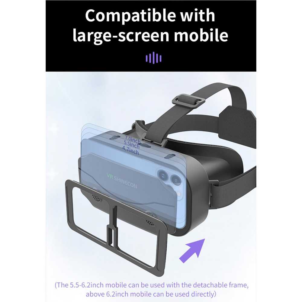 Jual Virtual Reality Shinecon VR Box IMAX Giant Screen Glasses - G13 ...
