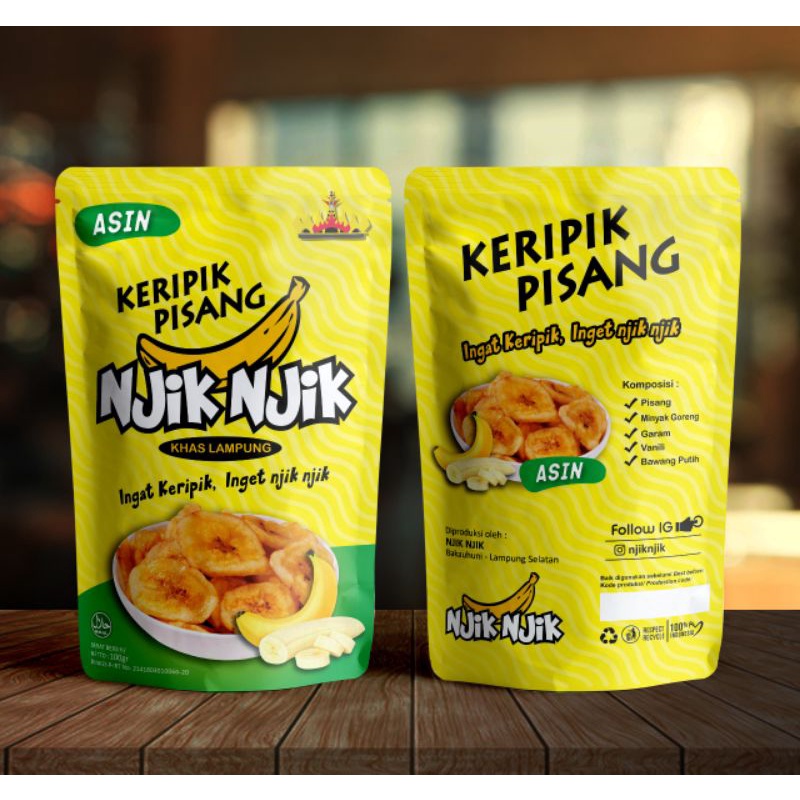 Jual Keripik Pisang Njik Njik Original Asin,Manis dan Coklat | Shopee ...
